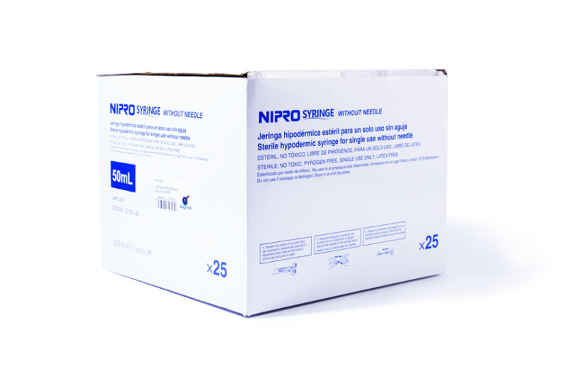 Nipro Jeringa 50ml sin aguja 25pz – Artículos Químicos y Médicos