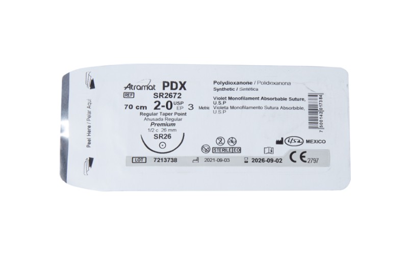Sobre pdx polidioxanona 2-0 24mm absorbible – Artículos Químicos y Médicos