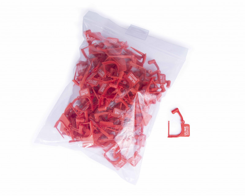 Uline candado rojo cuadrado con 100 pzas – Artículos Químicos y Médicos